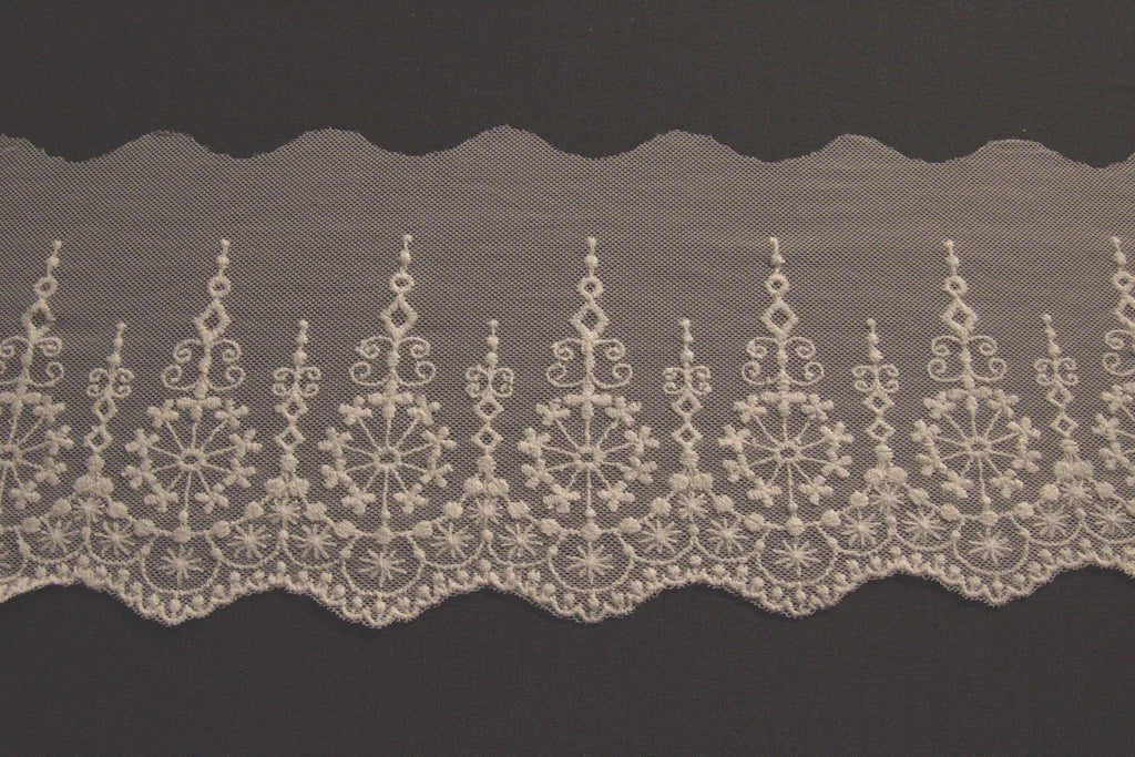 Cathedral Spire Netting Lace | Christening Gown Heirloom Style Lace ...