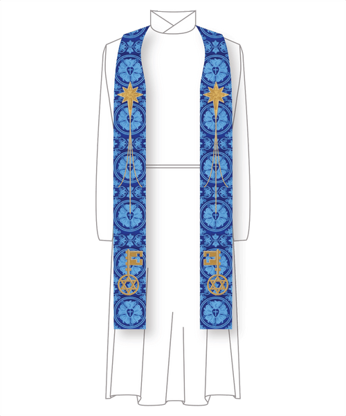 City of David Clergy Stole (Handmade) | Pastoral, Priest, or Deacon Stoles
