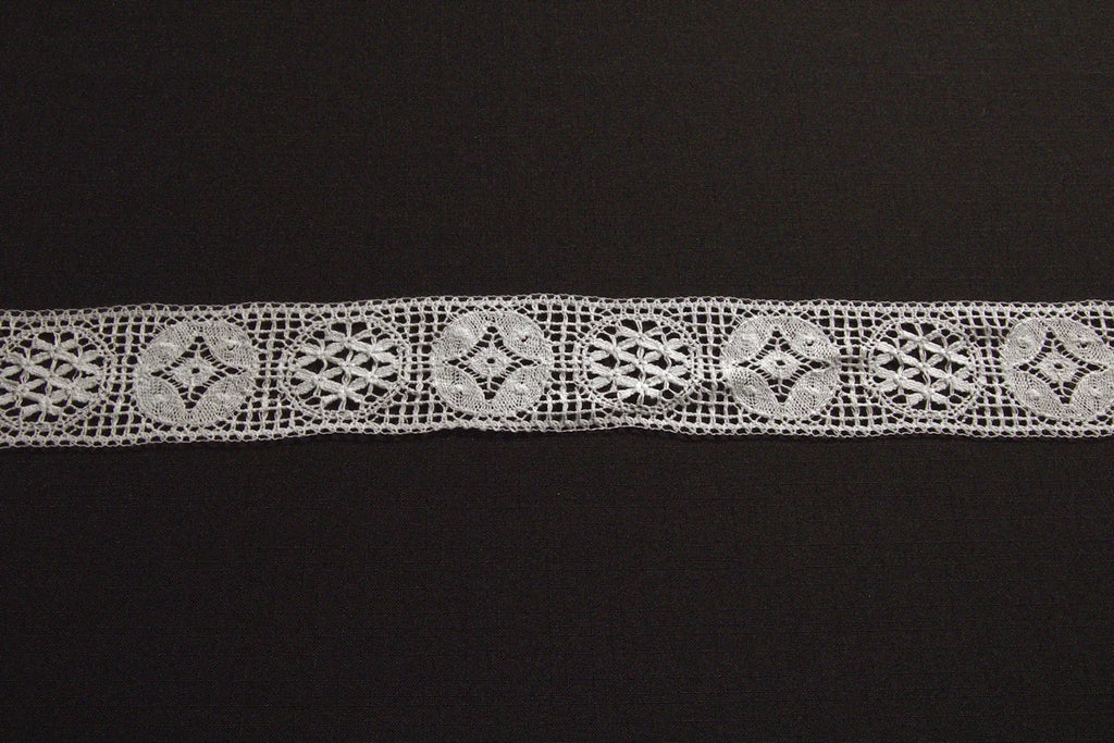 Cluny Insertion Window Pane Cross Circle Insertion Lace ...