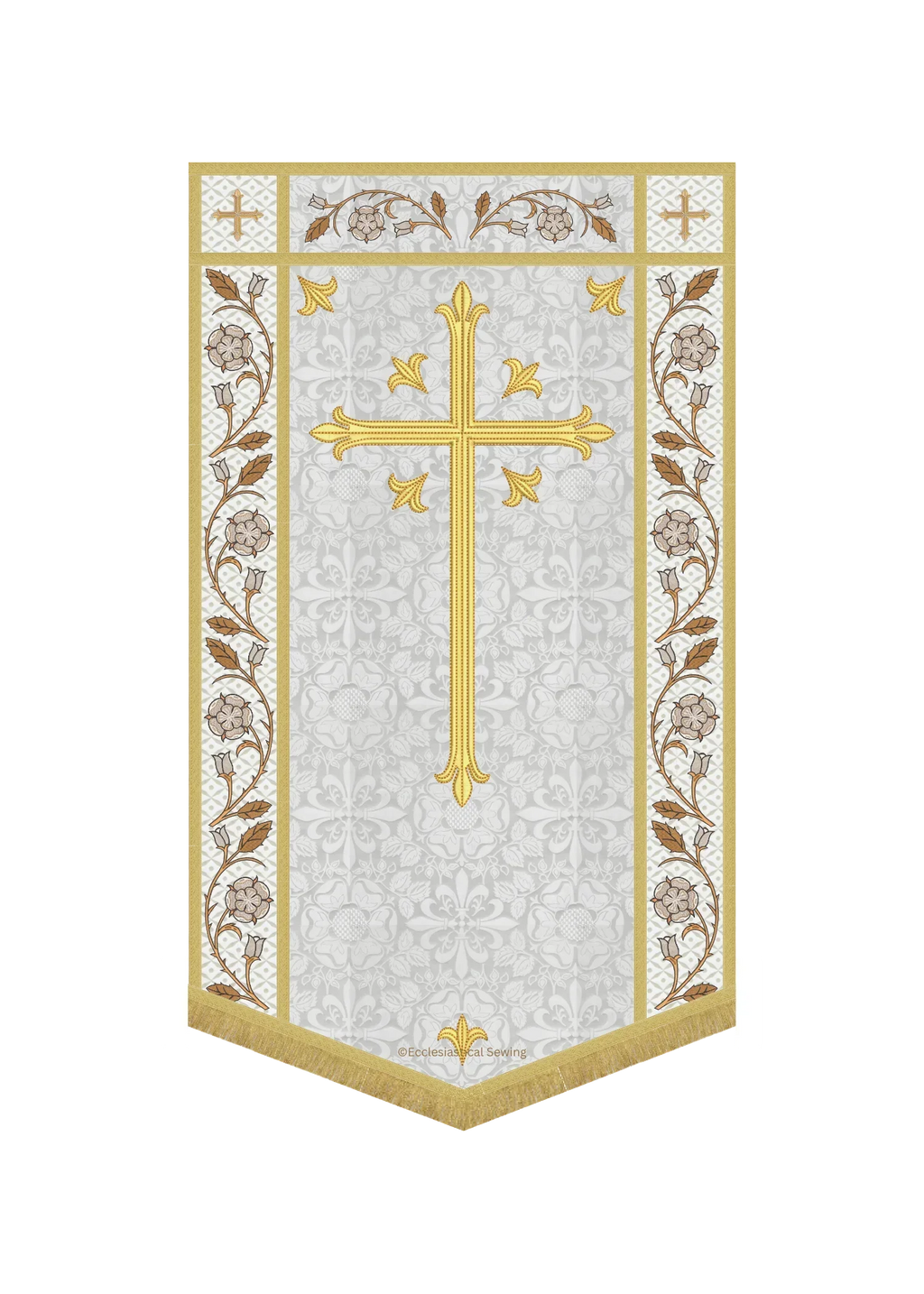 White Cross Processional Banner | White Processional Banner ...