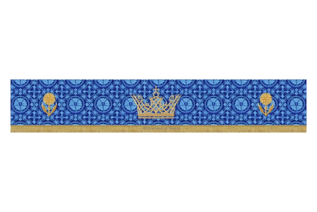 Advent Lattice Crown Rose Superfrontal | Violet Blue Altar Hanging ...