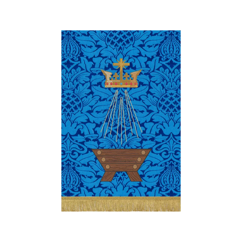Crown and Manger Altar Hanging |City of David Pulpit and Lectern Falls ...