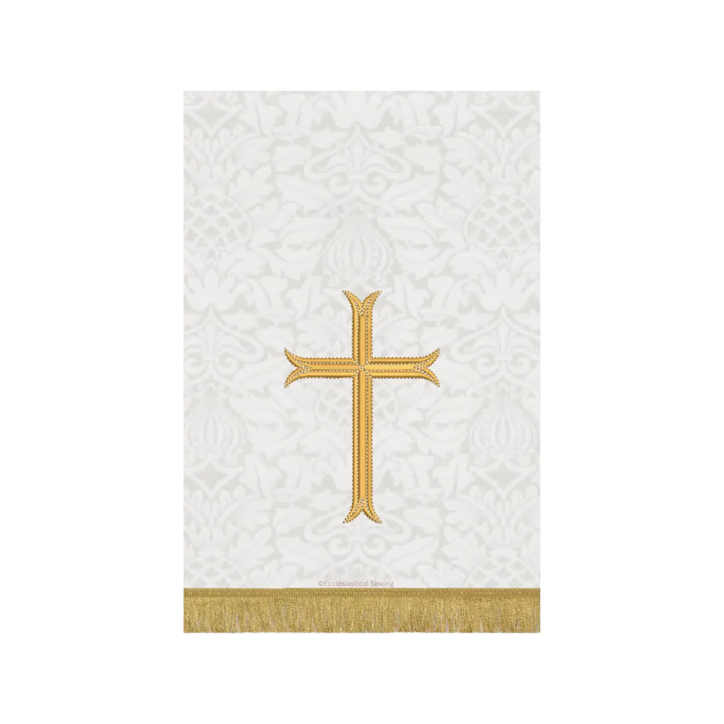 Dayspring Moline Cross White Pulpit Fall | White Altar Hangings ...