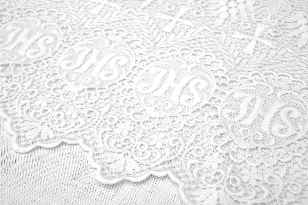 IHS and Grapes 12 inch Lace Edging Trim | Lace for Church Vestments ...
