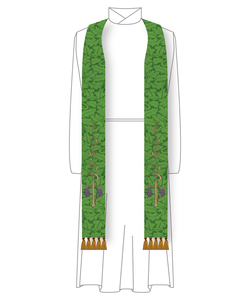 Clergy Stole for Trinity and Ordinary Times | Priest and Pastor Stoles