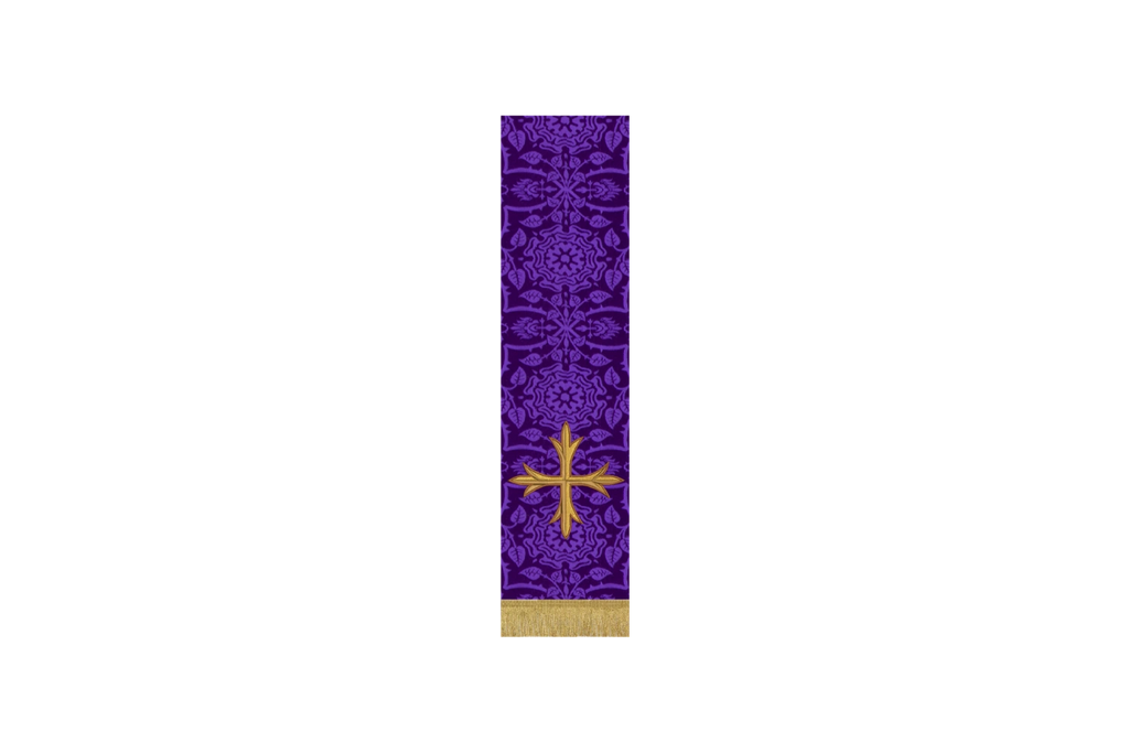 Lent Cross Violet Brocade Bible Marker | Kyrie Eleison Collection ...