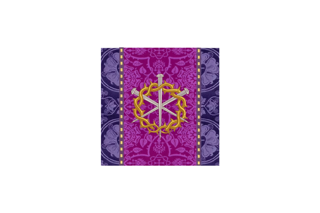 Violet Burse Crown of Thorns and Nails Lent Collection | Ecclesiastical ...