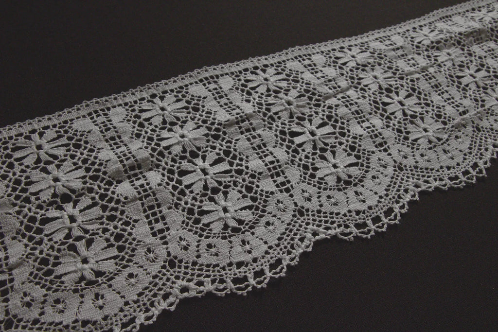 Rosette Lace 6 1/2 Inch Galloon Cluny Lace | Altar Cloths Heirloom Sew ...