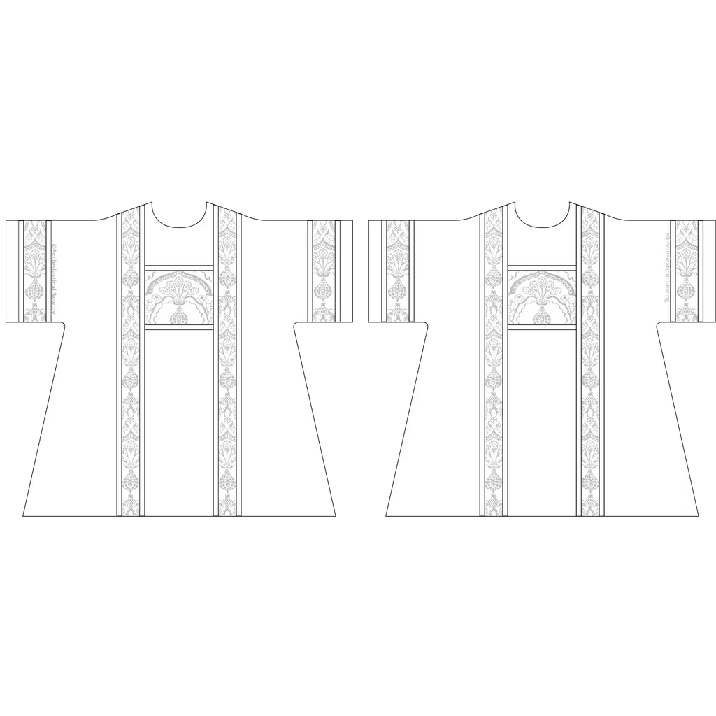 Style 5005 Vintage Dalmatic Pattern | Church Vestment Sewing Patterns ...