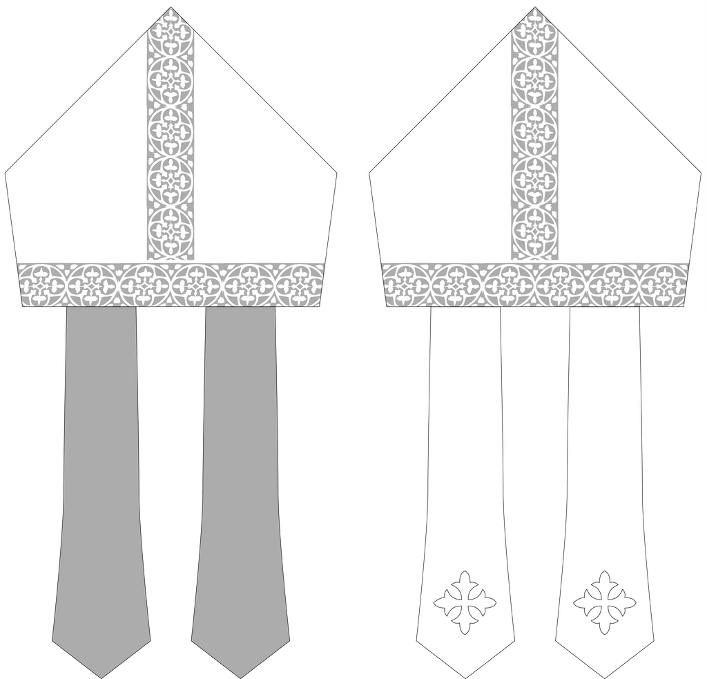 Style 6040 Bishop Mitre Sewing Pattern – Ecclesiastical Sewing