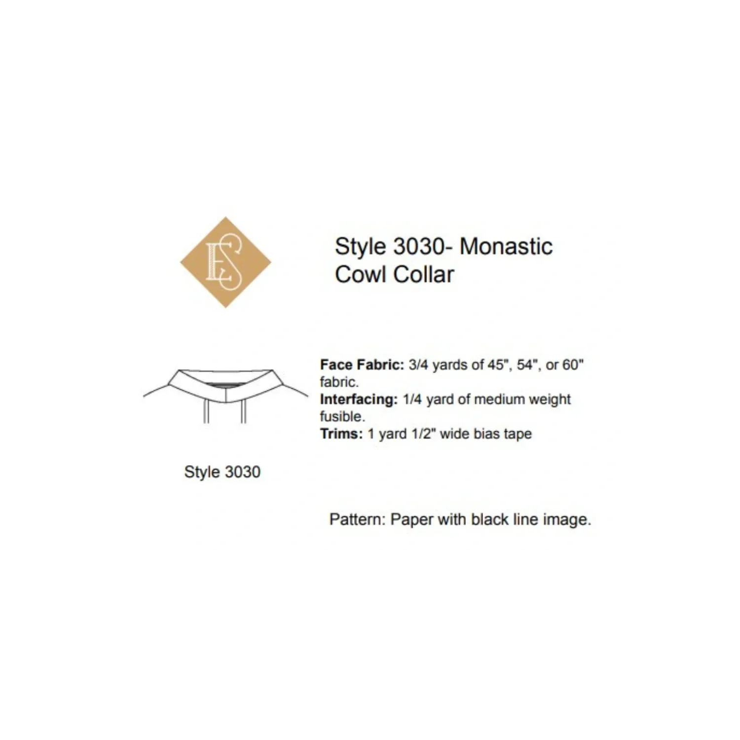 chasuble collar pattern