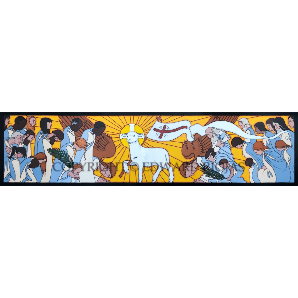 Adoration of the Lamb Christian Art Print | Edward Riojas Artist ...