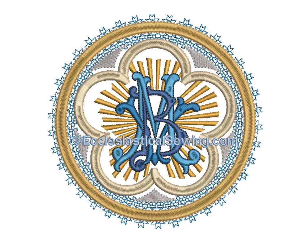 Blessed Virgin Mary Digital Embroidery | Machine Stitch File ...