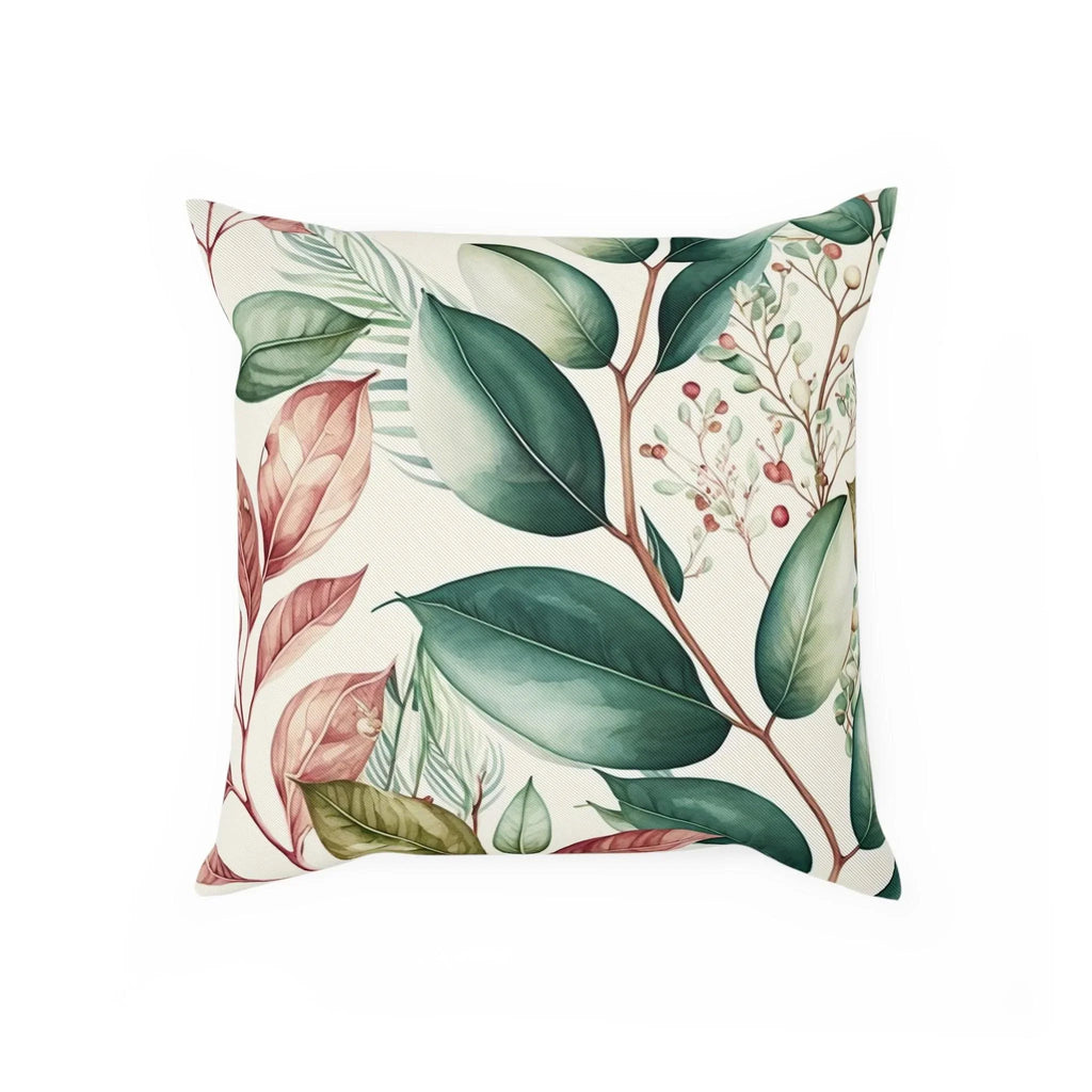Boho-Inspired Gift: Square Accent Pillow with Floral/Botanical Design ...