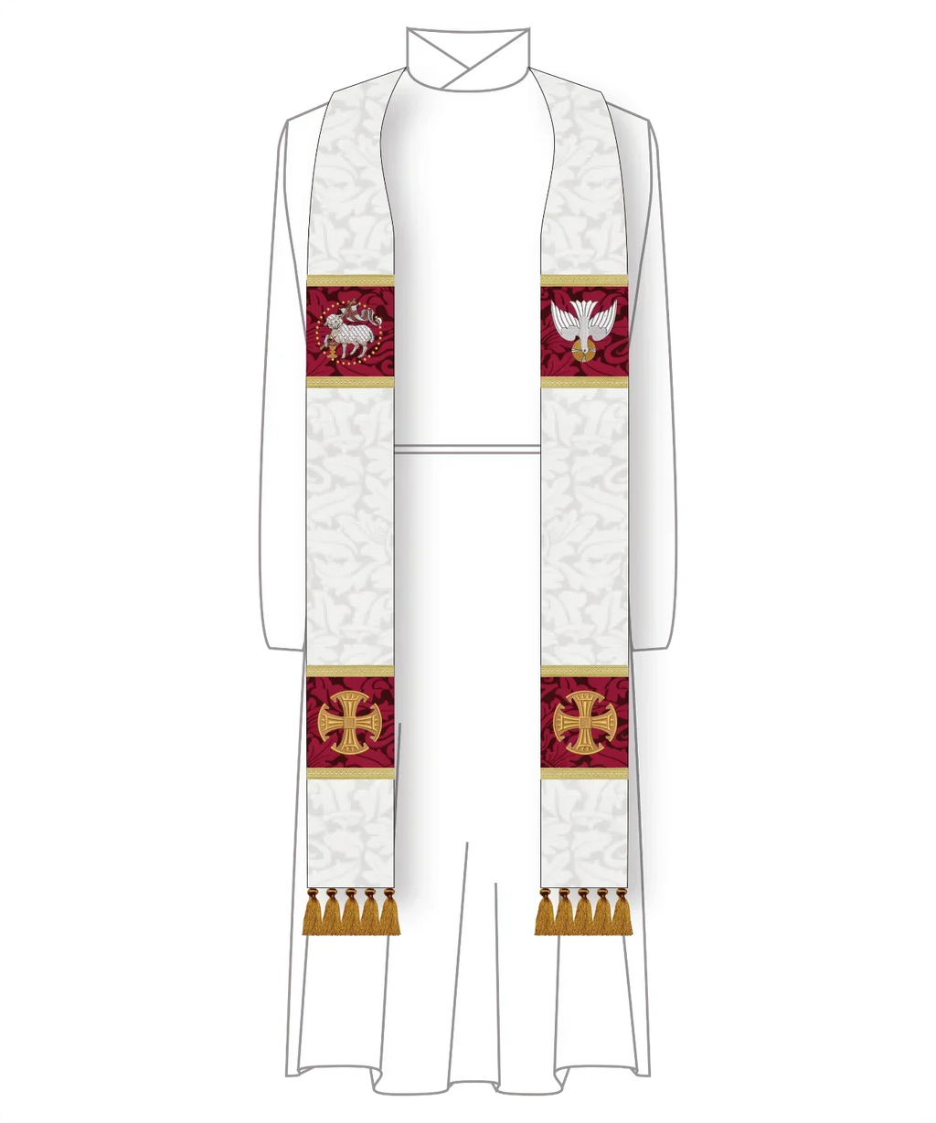 Canterbury Cross Clergy Stole | Pastor & Priest Stoles Collection ...