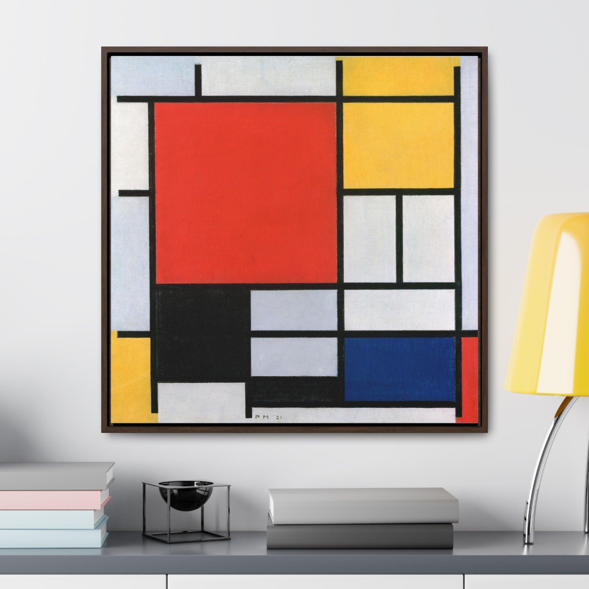Canvas Wall Art Square Frame Piet Mondrian Print Office Home Decor ...