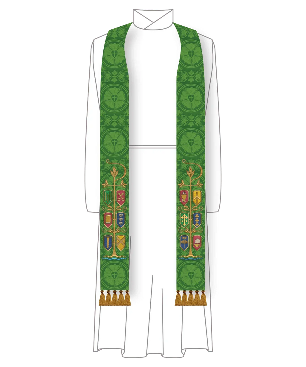 The 12 Apostle's Clergy Stole for Pastors or Priests Liturgical Stoles ...