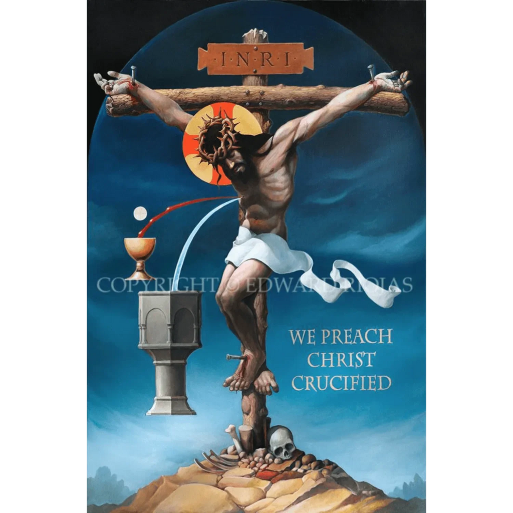 Crucifixion Edward Riojas Christian Art | Liturgical Artwork Print ...