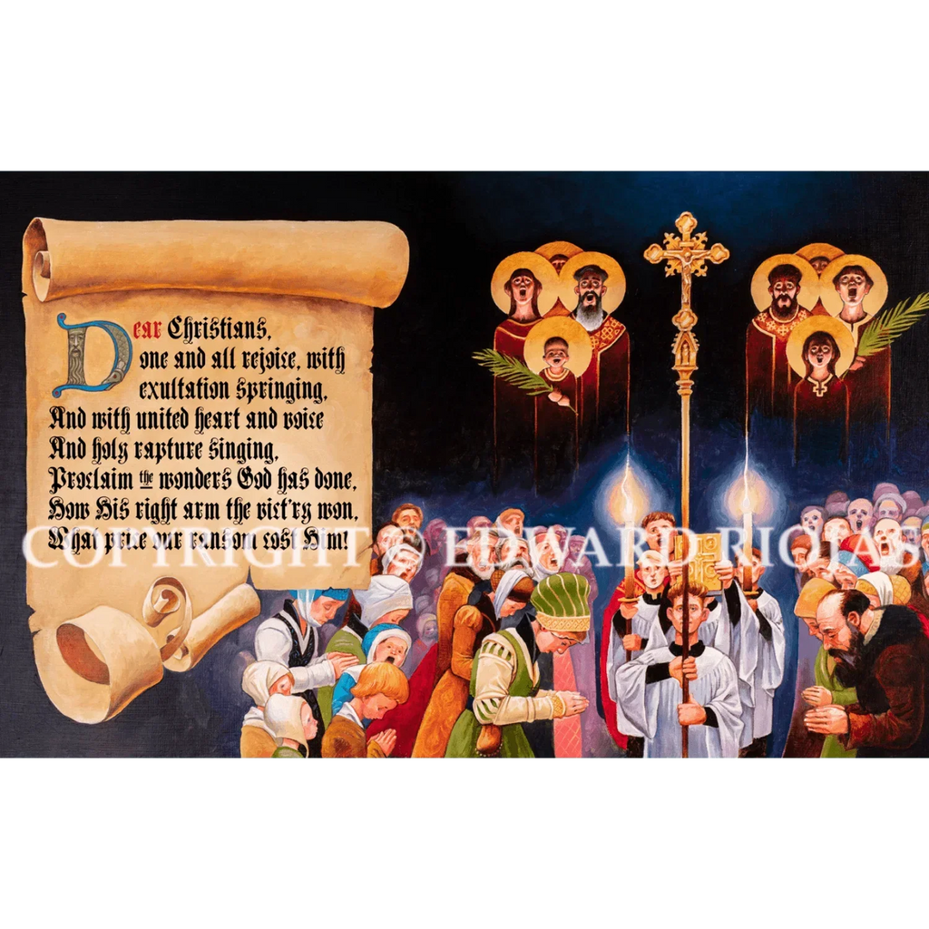 DEAR CHRISTIANS PROCESSION SPREAD |Edward Riojas Christian Artwork ...