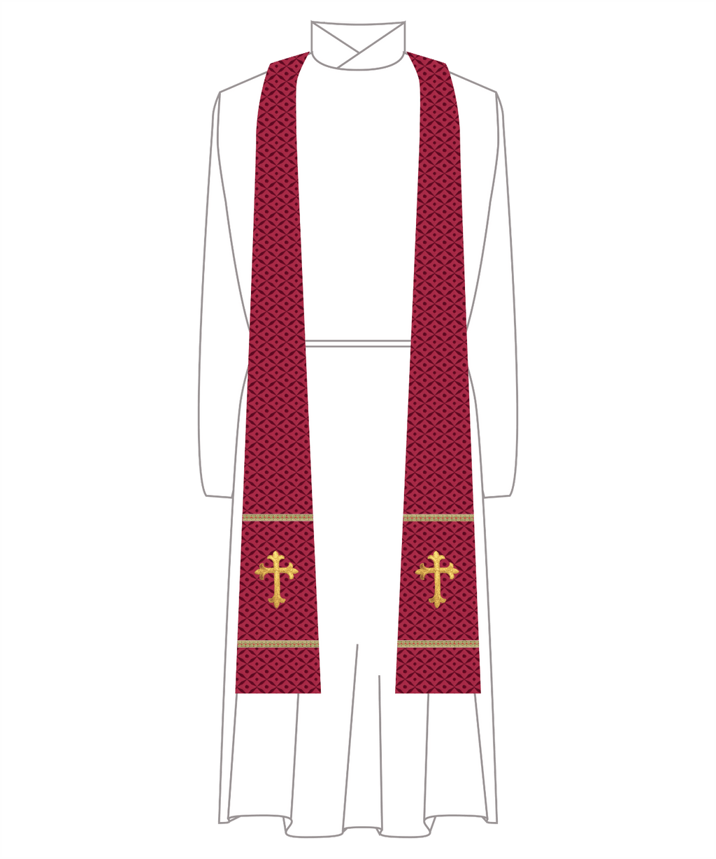 Exeter Long Clergy Stole | Pastoral or Priest Liturgical Stole ...