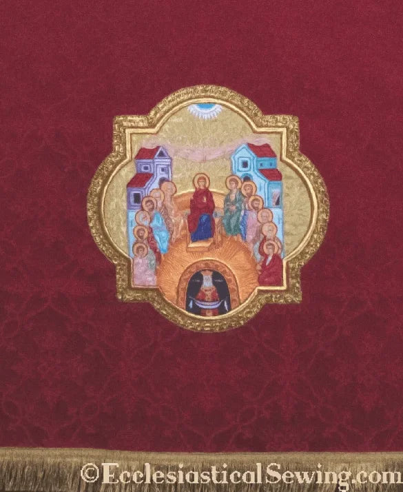 First Pentecost Pulpit Hanging | Red Ambo Pulpit Fall – Ecclesiastical ...