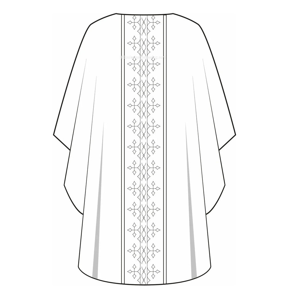 Gothic Chasuble Pattern w/ Orphrey | Church Vestment Sewing Pattern ...