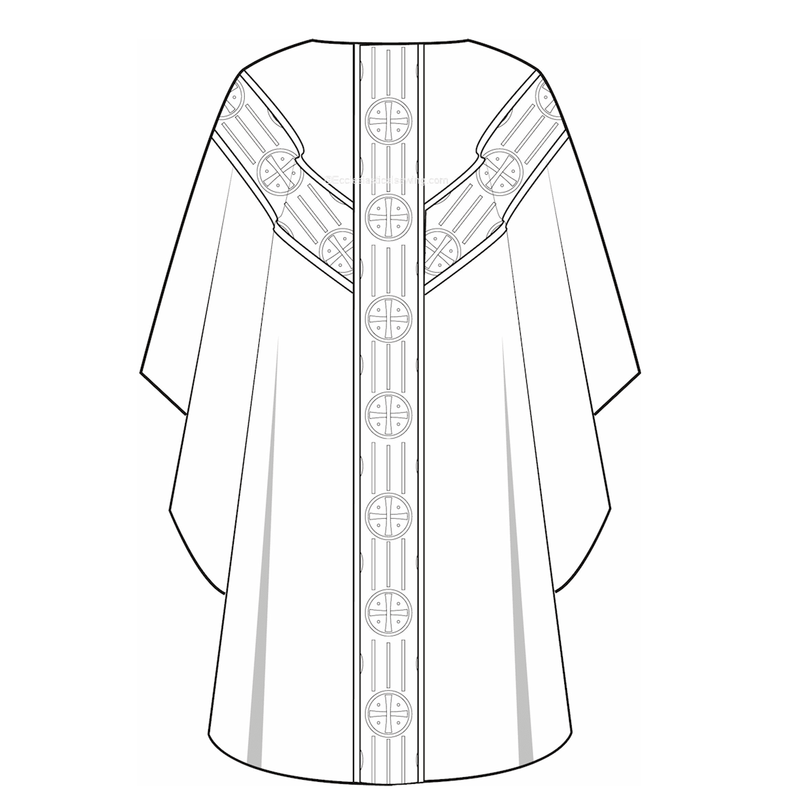 Gothic Chasuble Pattern with Y Orphrey | Ecclesiastical Sewing