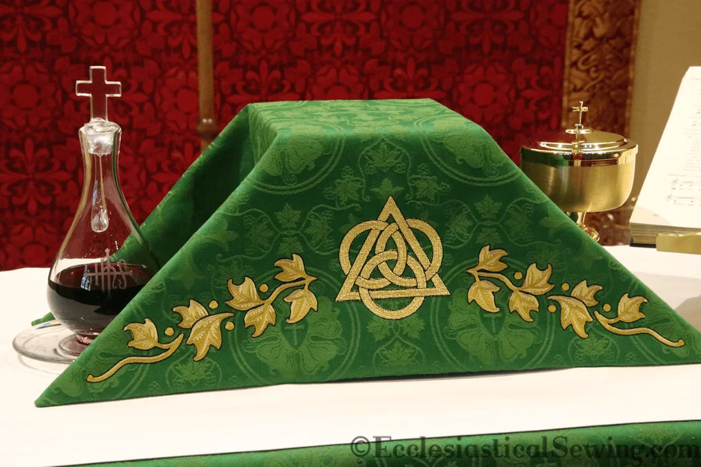 Green Sanctified Collection Chalice Veil or Burse | Church Vestments ...