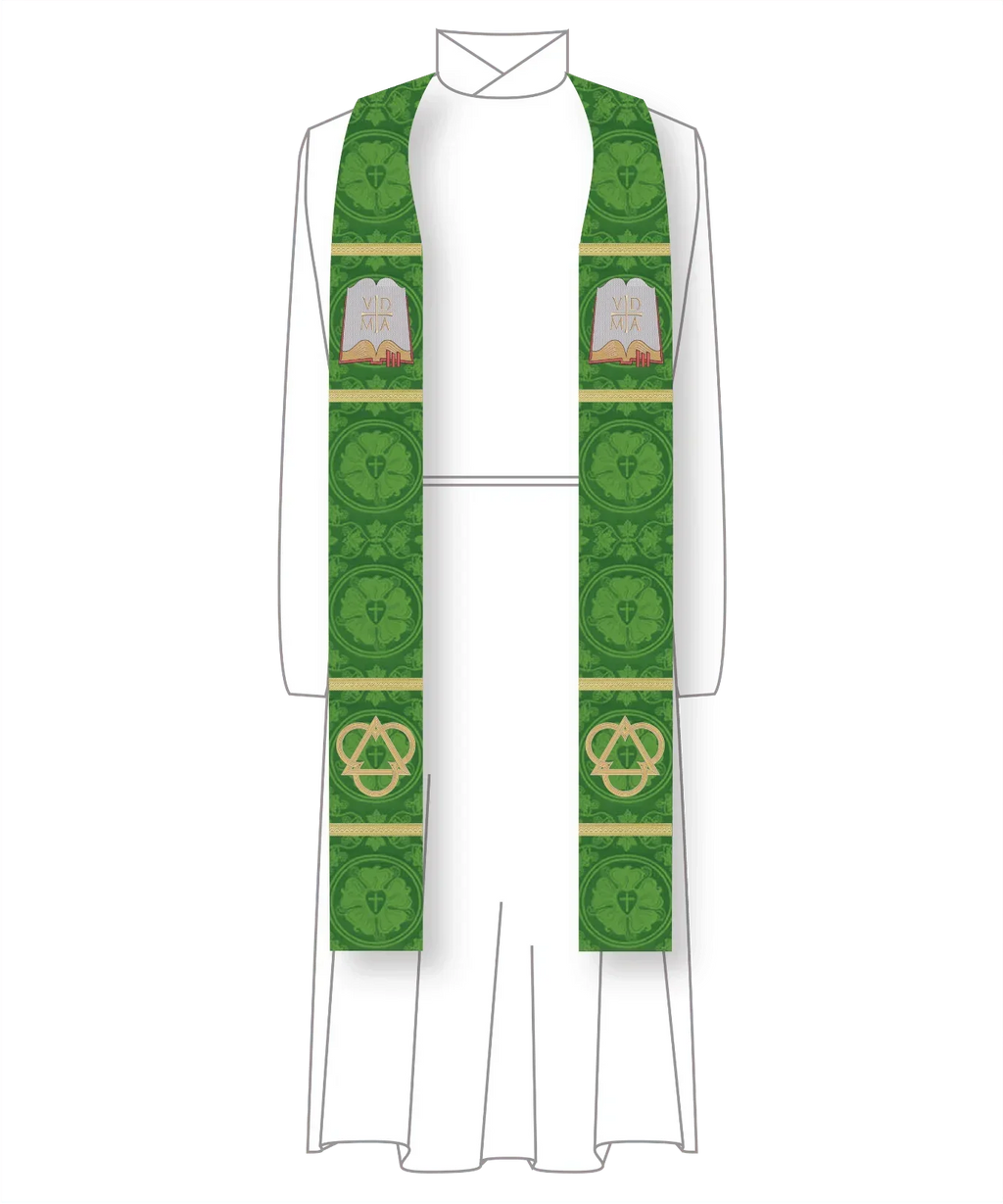Green Trinity Pastor Priest Stole | Trinity Bible Pastor Priest Stole ...