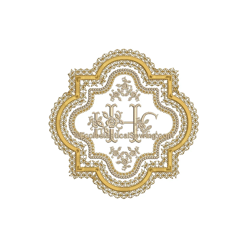 IHC Goldwork Monogram Church Altar Hangings Digital Embroidery ...