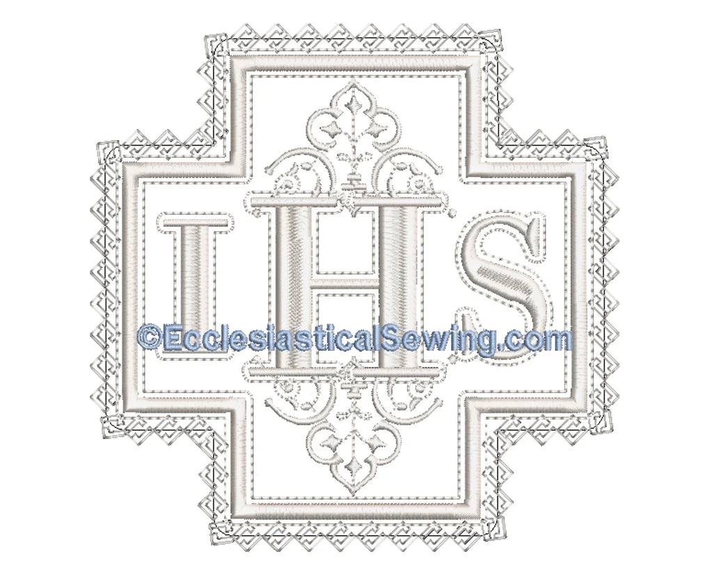 IHS Altar Linen Bold Design | Digital Machine Embroidery Design ...
