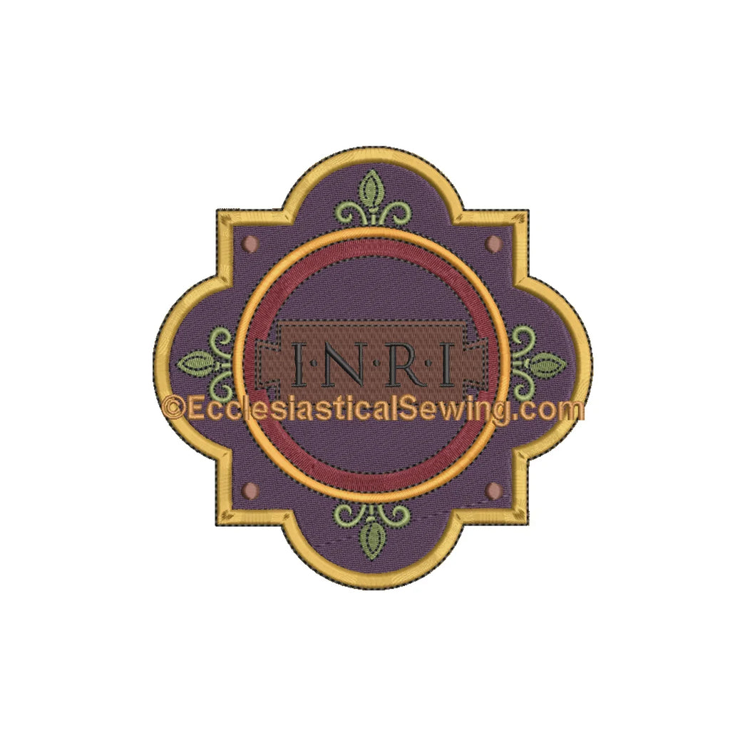 INRI Inscription Lent Design | Digital Machine Embroidery Design ...