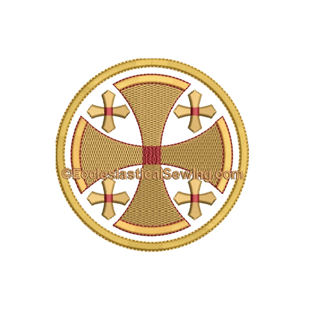 Jerusalem Cross 5V | Cross Religious Machine Embroidery File ...