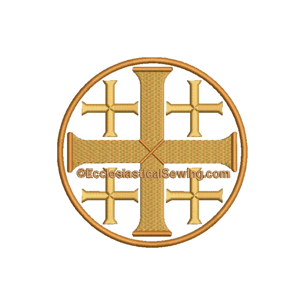 Jerusalem Cross Religious Machine Embroidery File |Church Embroidery ...