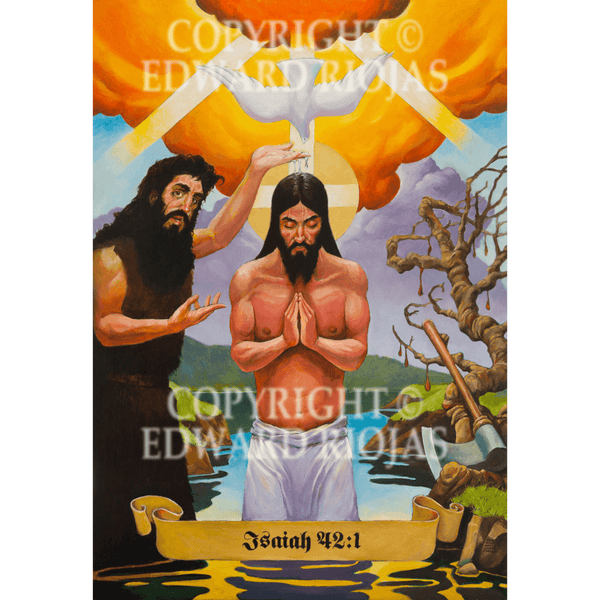 Living Water Cycle BAPTISM Giclée Print| Edward Riojas