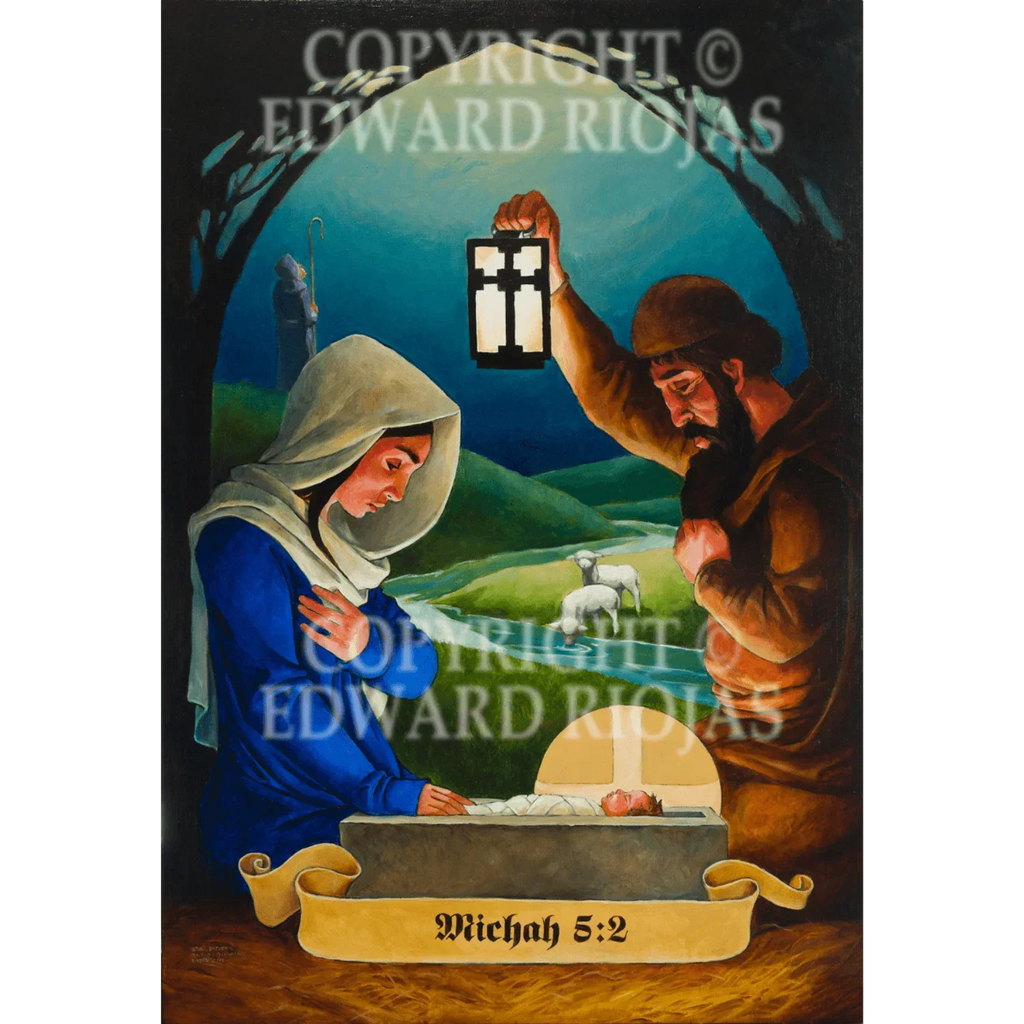 Living Water Cycle NATIVITY Giclée Print | Edward Riojas Christian Art ...