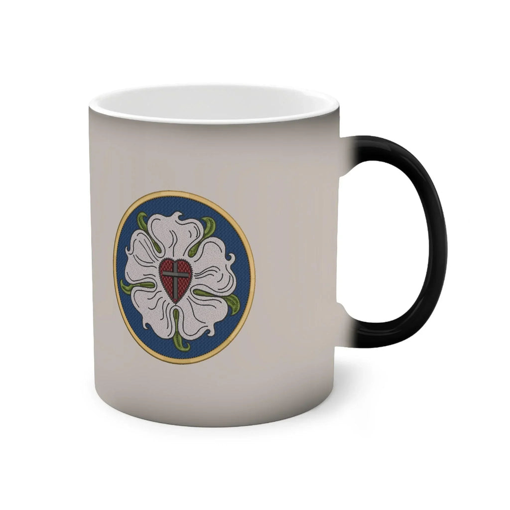 Color-Changing Magic Mug, 11oz Luther Rose Reformation Lutheran Gift ...