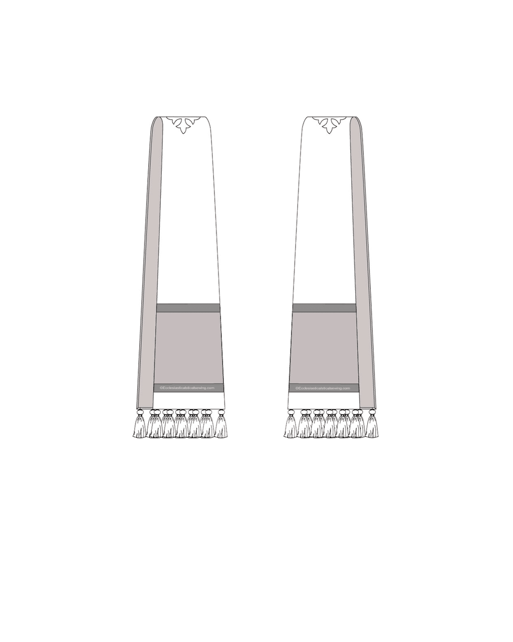 Maniple Pattern for Priest Pastor | Vestment Sewing Pattern Style 2004 ...