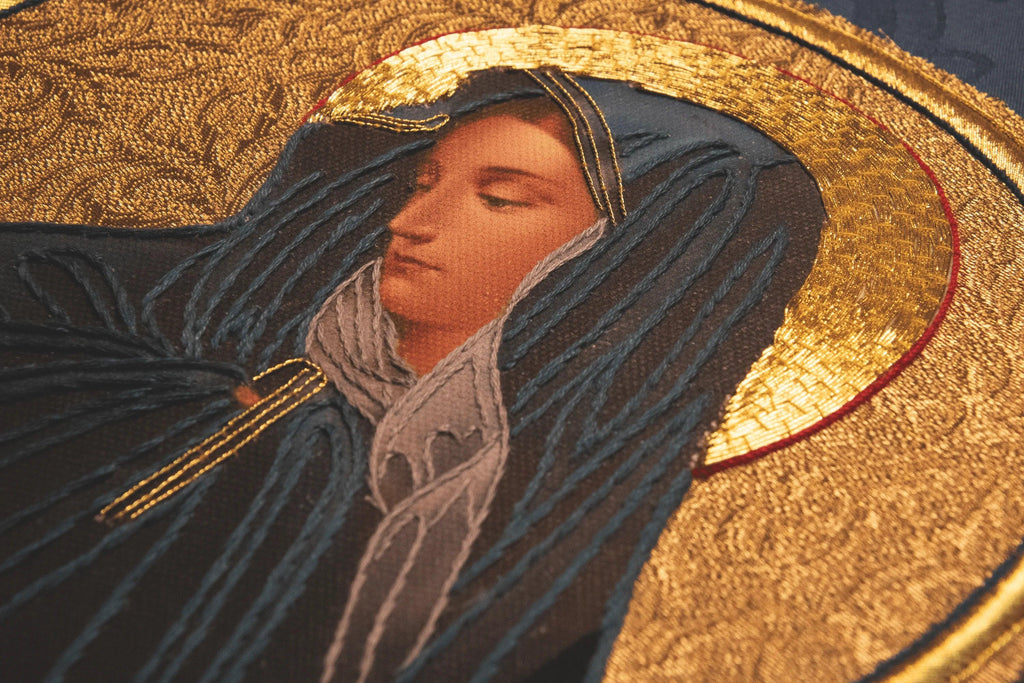 Marian Gold work Applique | Oval or Circular – Ecclesiastical Sewing