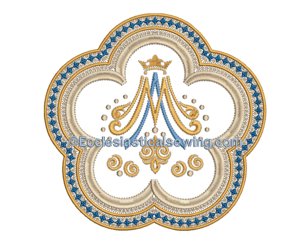 Marian Lace Border Digital Design | Machine Embroidery Marian Design
