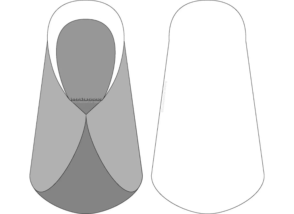 7061 Nun Headpiece | Religious Habit Cap and Veil Sewing Pattern ...