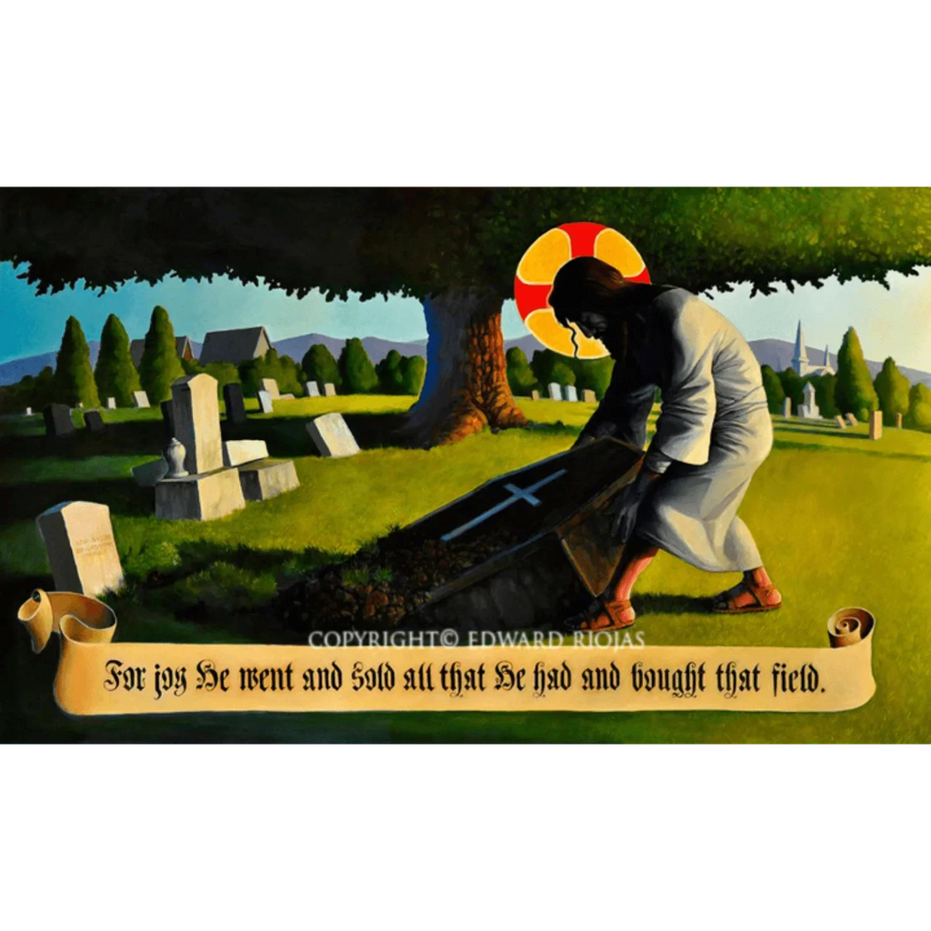 Parable of the Buried Treasure | Riojas Christian Art Print ...