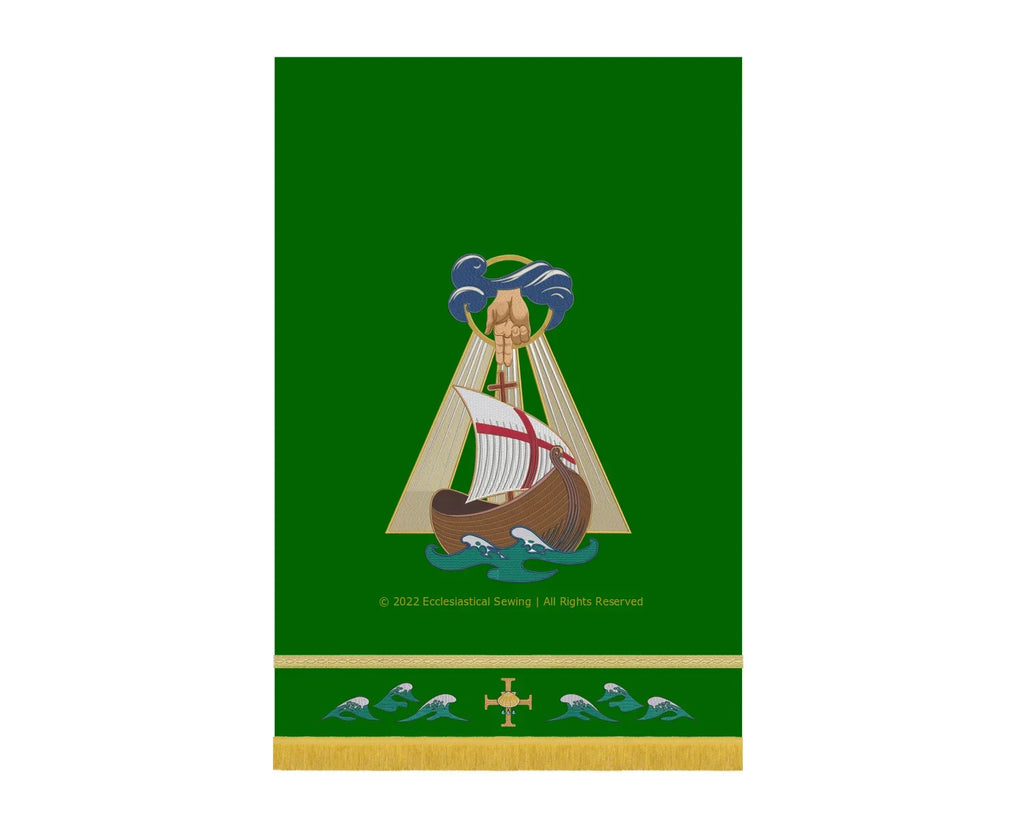 Sanctified Hand of God Ship Banner | Green Trinity Church Banner ...