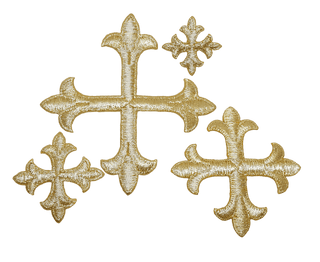 Small Cross & Iron-On Cross Appliques | Ecclesiastical Sewing
