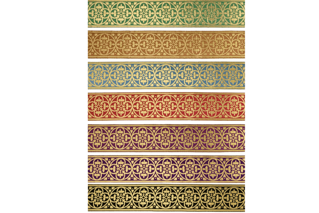 St. Dominic Orphrey 3" Trim For Church Vestments – Ecclesiastical Sewing