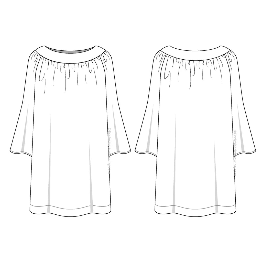 American Round Yoke Surplice | Church Vestment Sewing Pattern ...