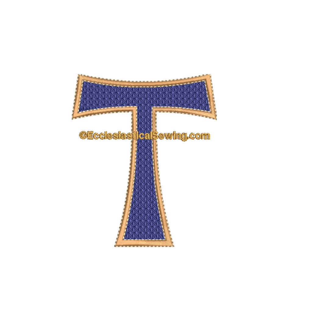 Tau Cross Embossed | Religious Machine Digital Embroidery Design ...