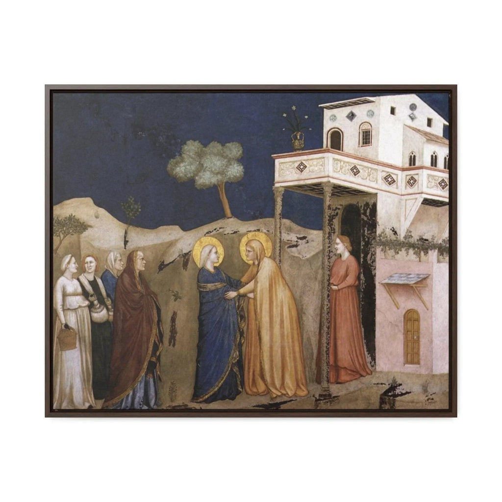The Visitation Giotto c. 1310 Canvas Print Home Decor Christian Gift ...