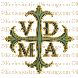 VDMA Greek Cross--Religious Machine Embroidery File – Ecclesiastical Sewing