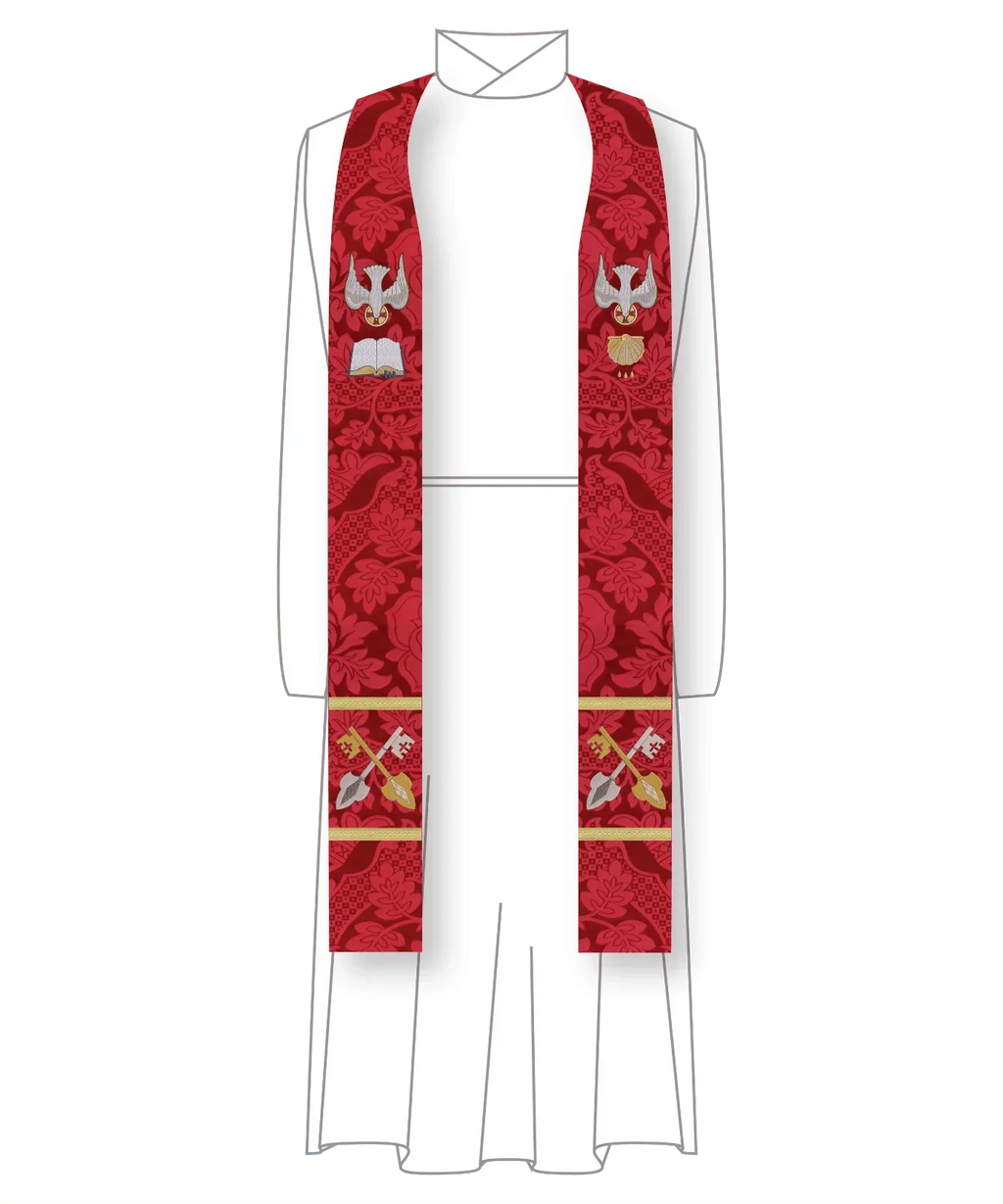 Word Sacrament Dove Pentecost Stole Red Priest Pentecost Vestment ...